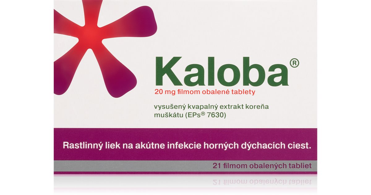 Kaloba Kaloba 20mg filmom obalené tablety na podporu zdravia dýchacích ...