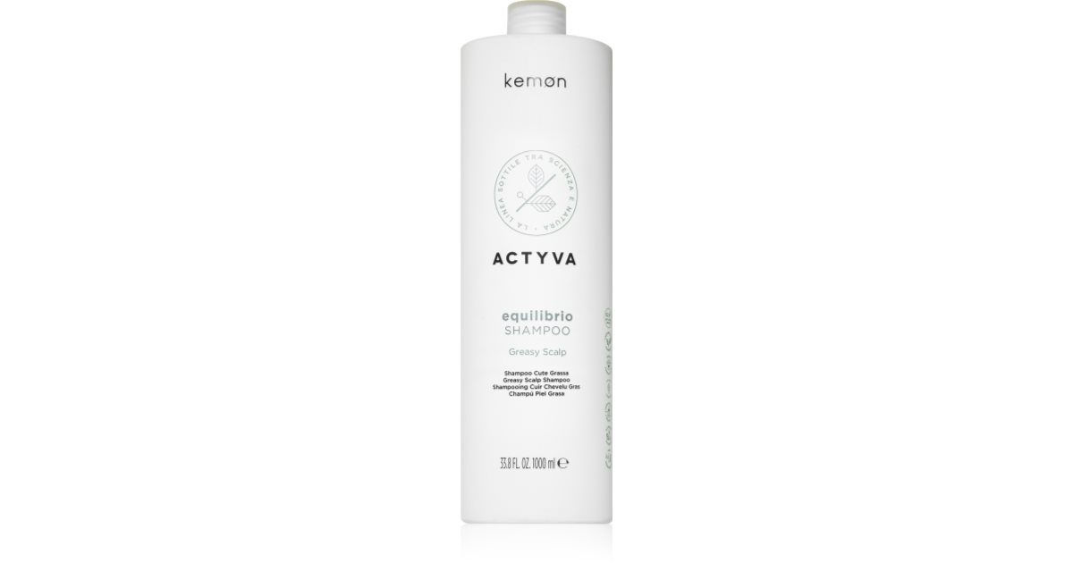 Kemon Actyva Equilibrio purifying shampoo for oily hair and scalp ...