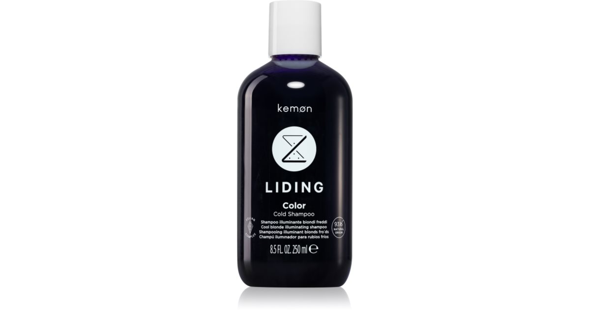 Kemon Liding Color Cold Shampoo Brassy Tones Neutralizing Shampoo ...