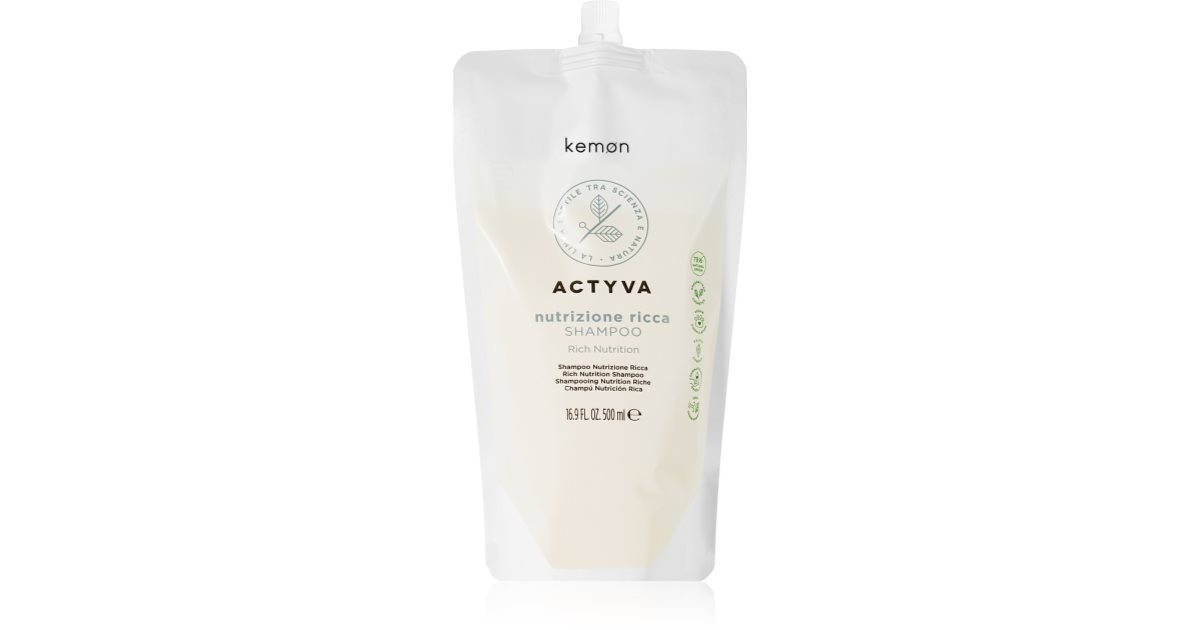 Kemon Actyva Nutrizone Ricca shampoing nourrissant pour cheveux | notino.fr