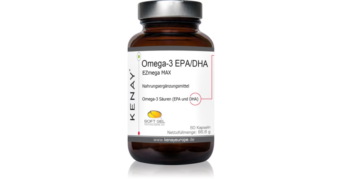 Kenay Omega-3 EPA/DHA EZmega MAX Kapseln für eine gute Herzfunktion ...