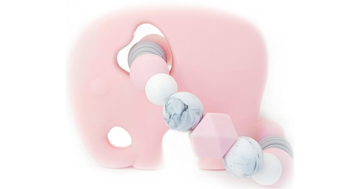 KidPro Teether Elephant Pink jucărie pentru dentiție | Notino.ro