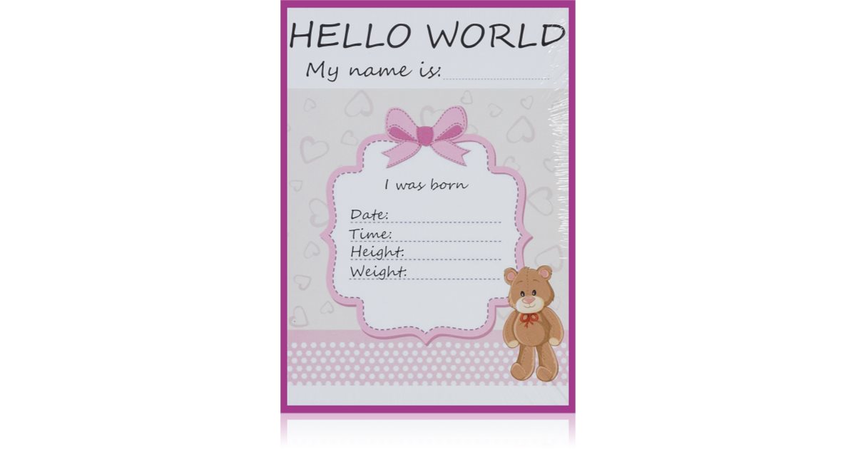 KidPro Milestone Cards Bear For a Baby Girl Meilensteinkarten | notino.ch