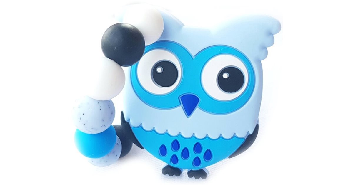 KidPro Teether Owl Blue chew toy | notino.ie