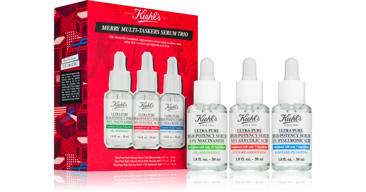 Kiehl's Ultra Pure High-Potency Serum Trio подаръчен комплект за жени | notino.bg