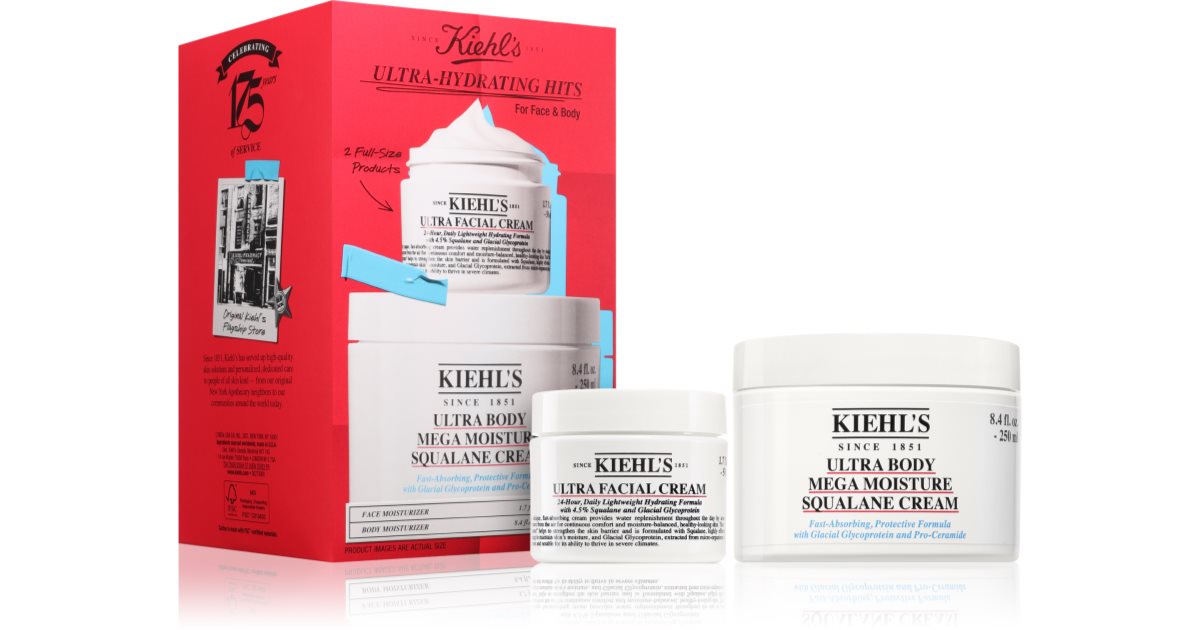 Kiehl's Ultra Body Mega Moisture Squalane Cream tělový krém pro ženy ...