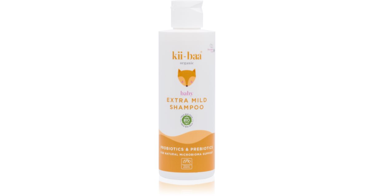 kii-baa® organic Baby Extra Mild Shampoo Gentle Shampoo with pro- and ...