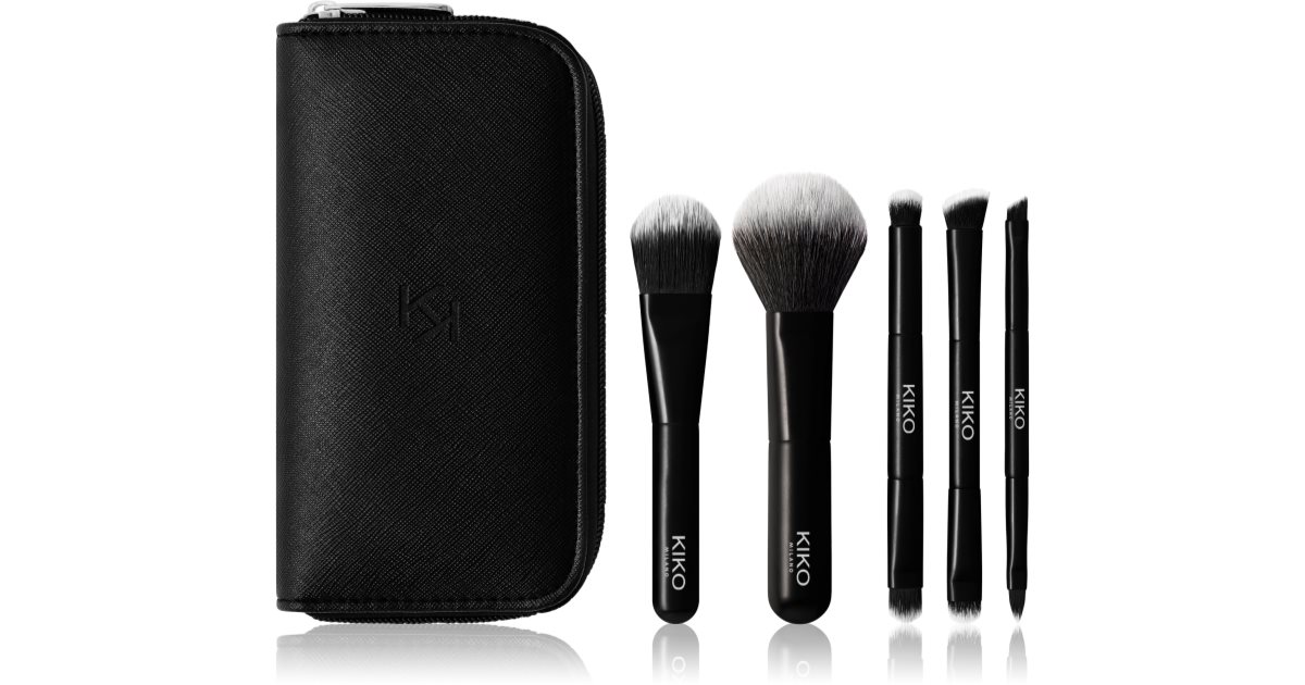 KIKO Milano Travel Brush Set makeup brush set with a pouch | notino.co.uk