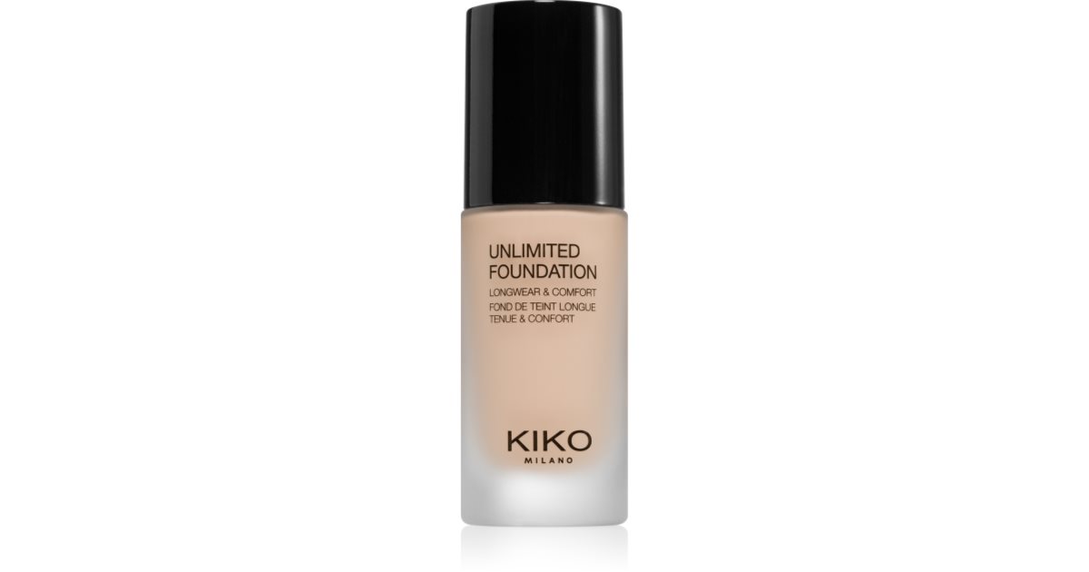 KIKO Milano Unlimited Foundation base líquida duradoura com efeito ...