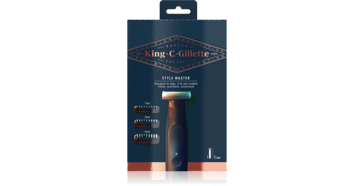 Gillette King C. Style Master beard trimmer with removable attachments ...