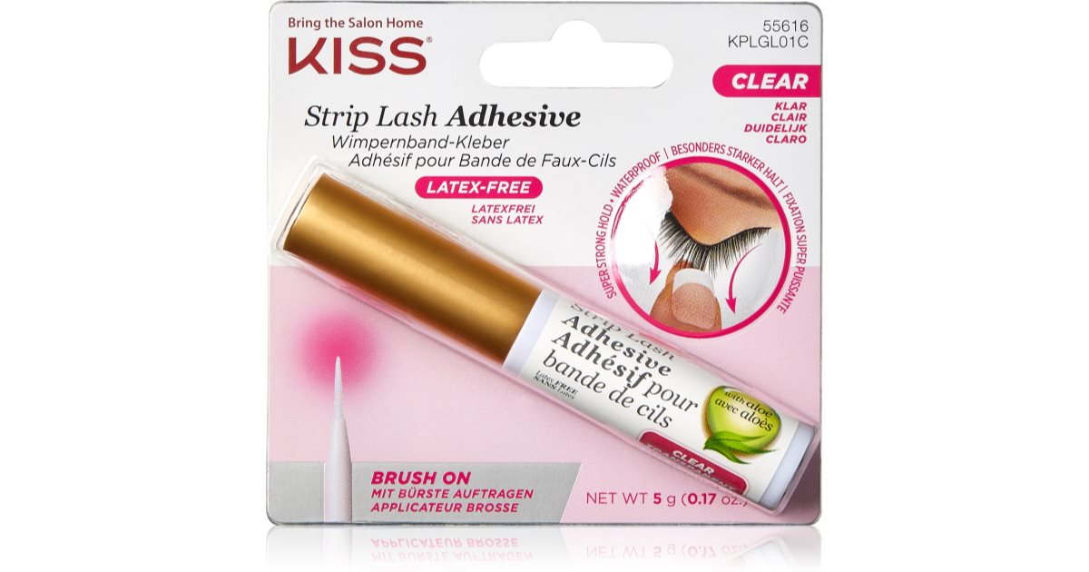 KISS Strip Lash Adhesive cola transparente para pestanas falsas | notino.pt