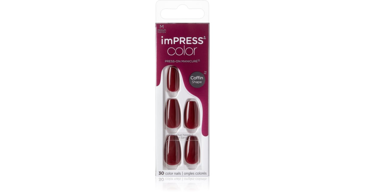 KISS imPRESS Color Medium false nails self-adhesive | notino.co.uk