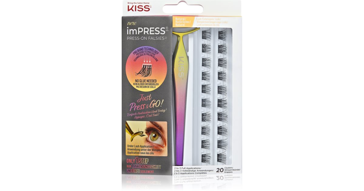 KISS imPRESS Press-on Falsies knotted individual lashes | notino.co.uk