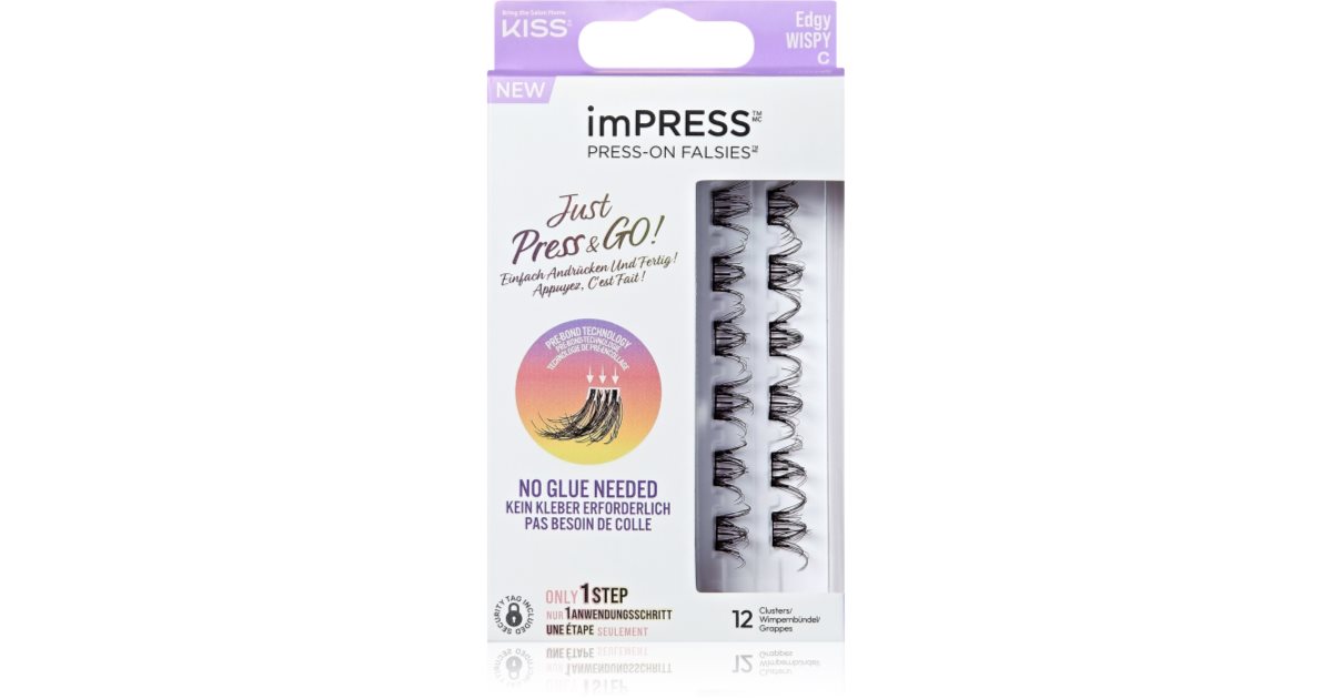KISS imPRESS Just Press & GO ! knotenfreie Bündel mit selbstklebenden ...