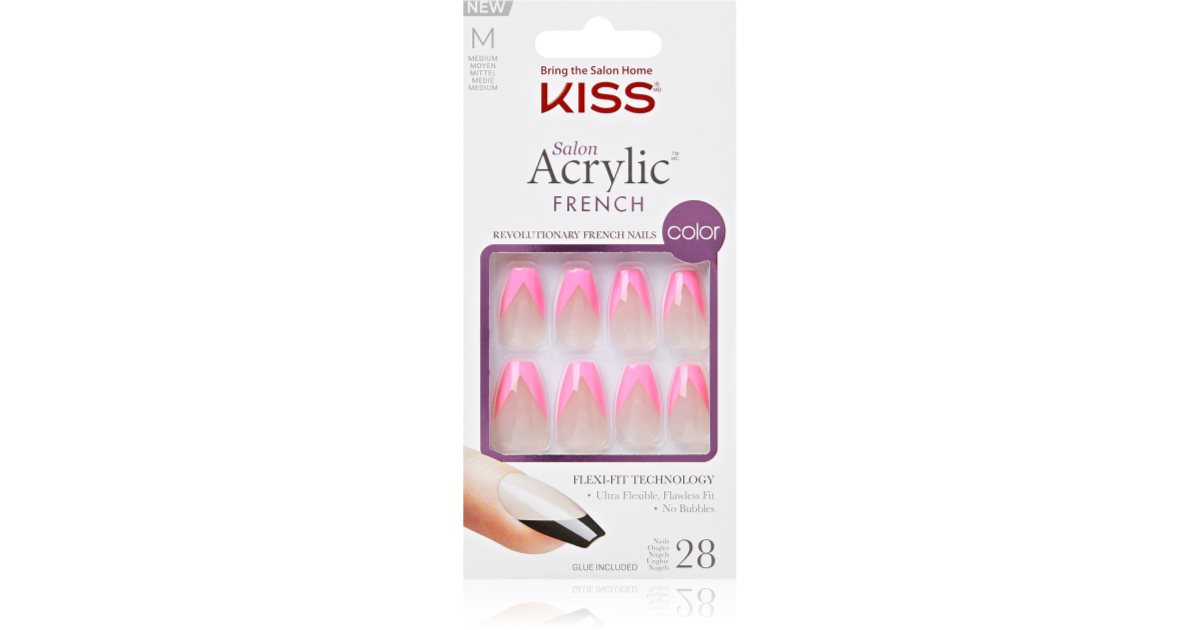 KISS Acrylic French Color umelé nechty | notino.sk