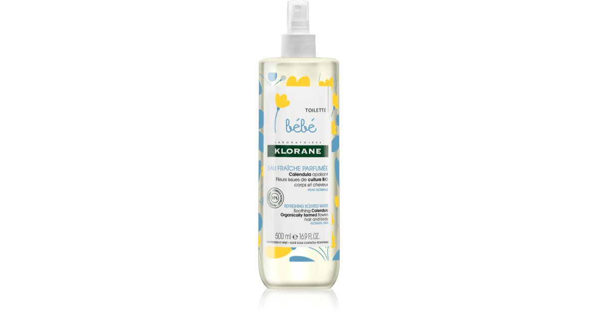 Klorane Bébé Calendula Spray revigorant produs parfumat | Notino.ro