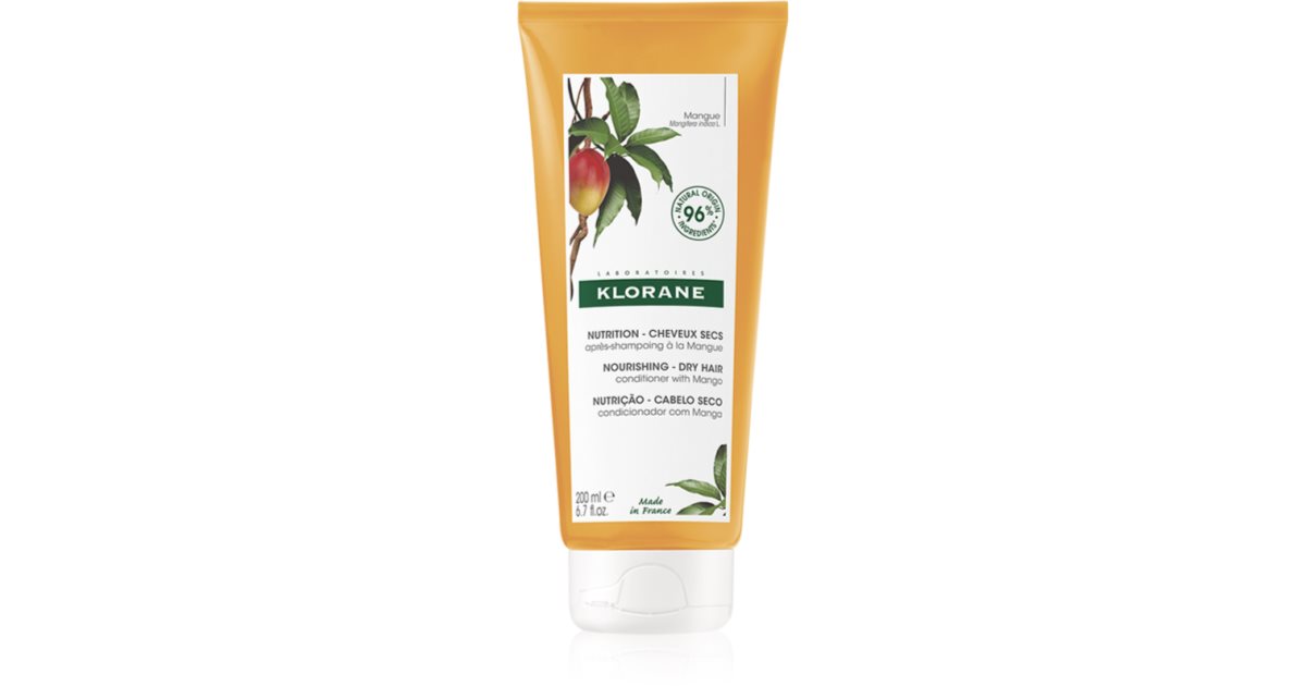 Klorane Mango Nourishing Conditioner Dry Hair nourishing balm for dry ...