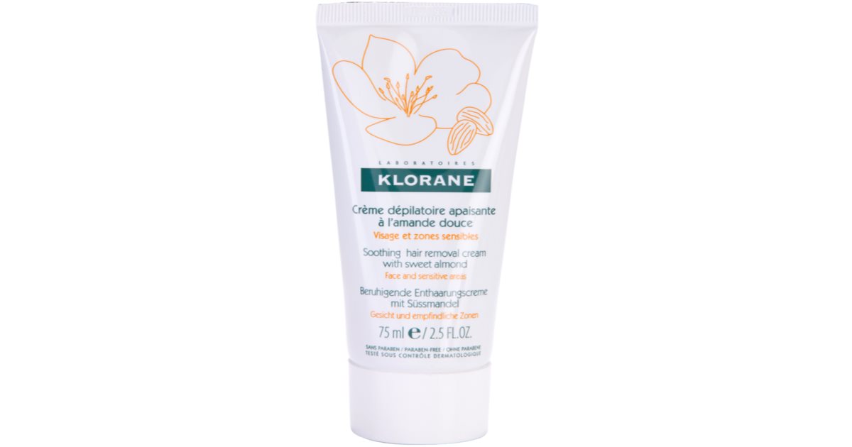 Klorane Hygiene et Soins du Corps crème dépilatoire apaisante visage et ...