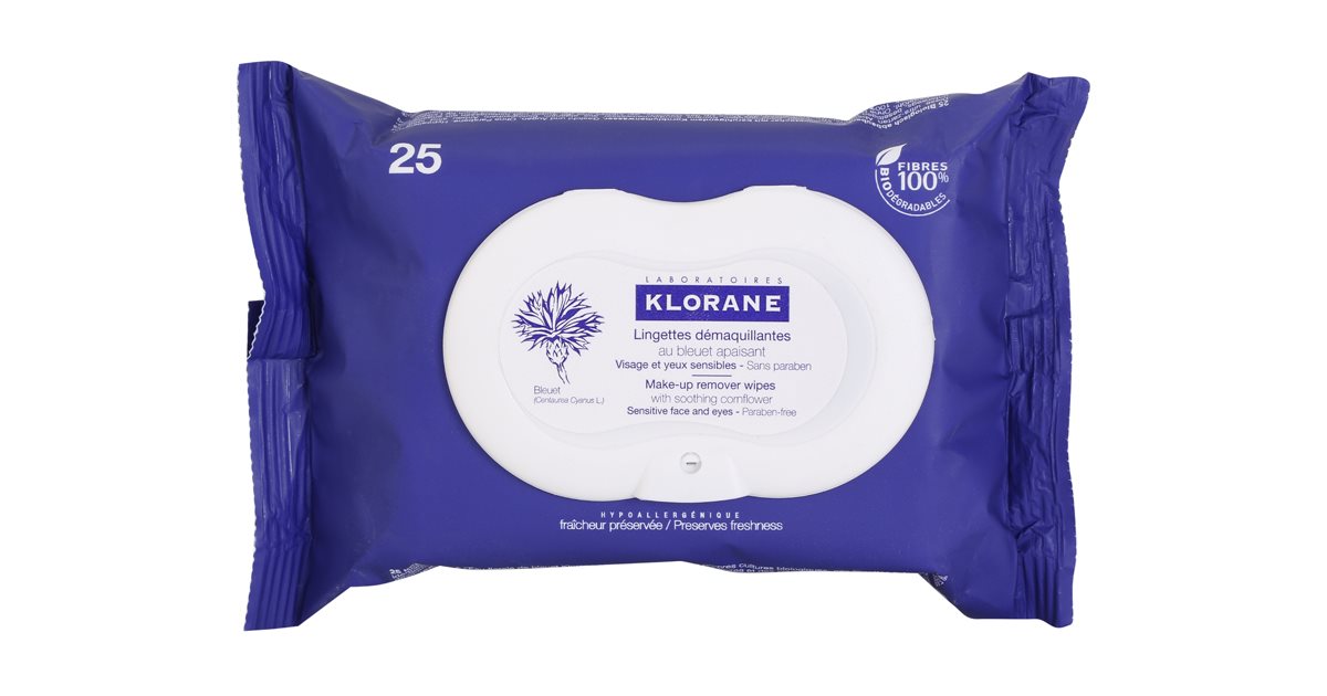 Klorane Cornflower Cleansing Wipes | notino.co.uk