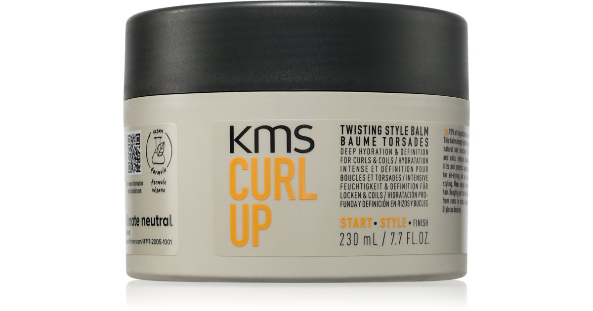 KMS Curl Up Twisting Style Balm styling cream for wavy and curly hair ...