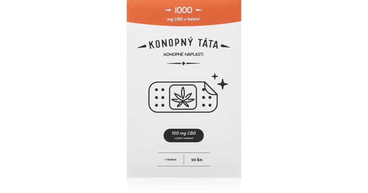 Konopný táta Patches 1000 mg CBD warming patch with CBD | notino.co.uk
