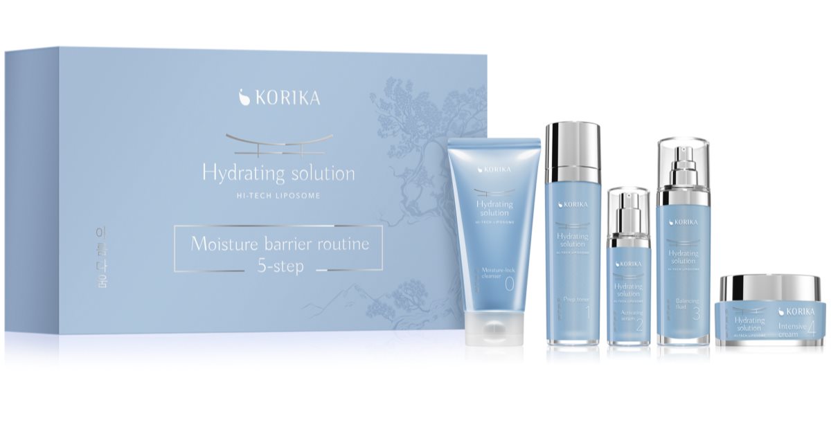 KORIKA HI-TECH LIPOSOME Hydrating solutionMoisture barrier routine set ...