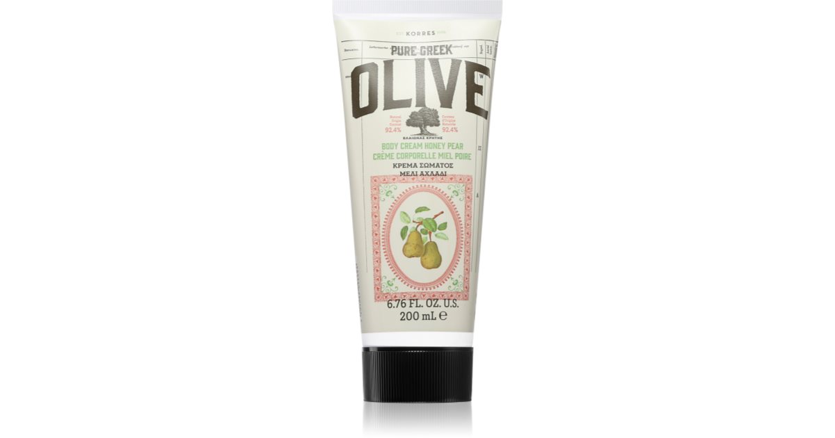 Korres Pure Greek Olive & Honey Pear ravitseva vartalovoide | notino.fi
