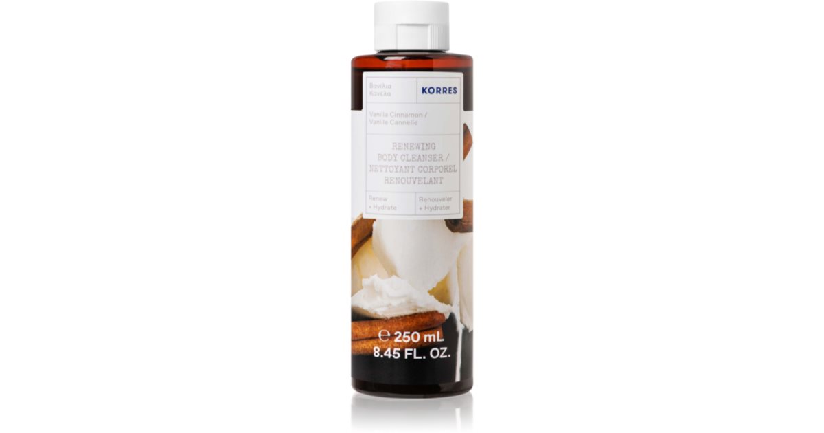 Korres Vanilla & Cinnamon gel douche doux | notino.fr