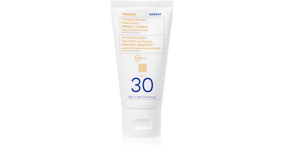 Korres Yoghurt Tinted Sunscreen crema solar con color | notino.es