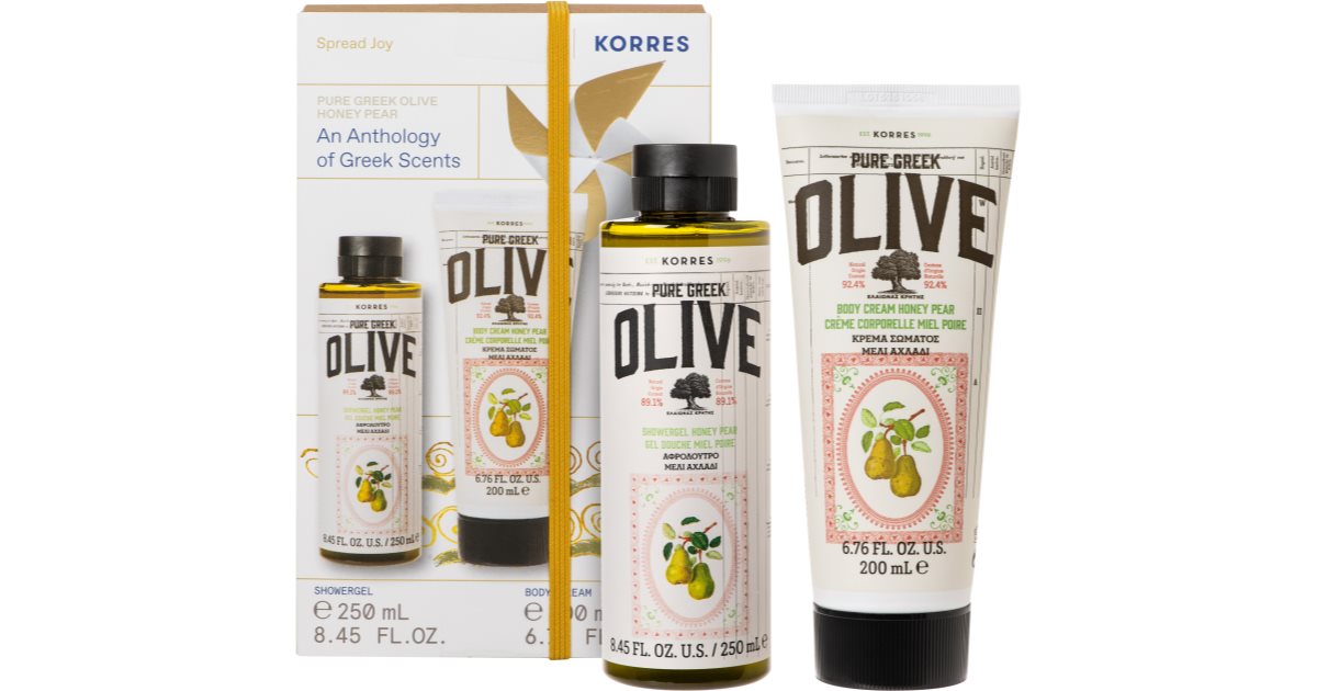 Korres Pure Greek Olive & Honey Pear coffret cadeau pour femme | notino.be