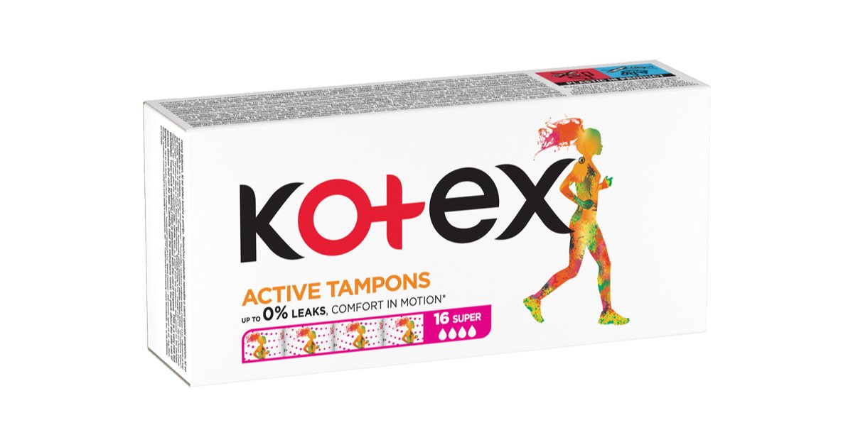 Kotex Active Super tampony recenze | notino.cz