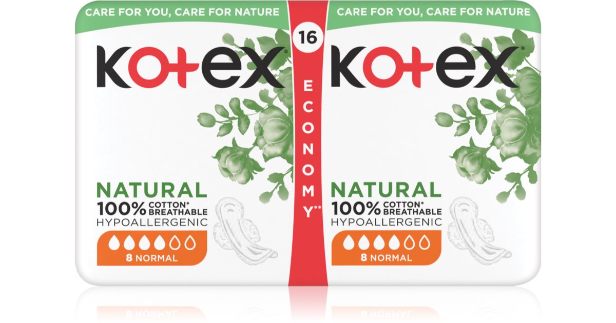 Kotex Natural Normal sanitary towels | notino.co.uk