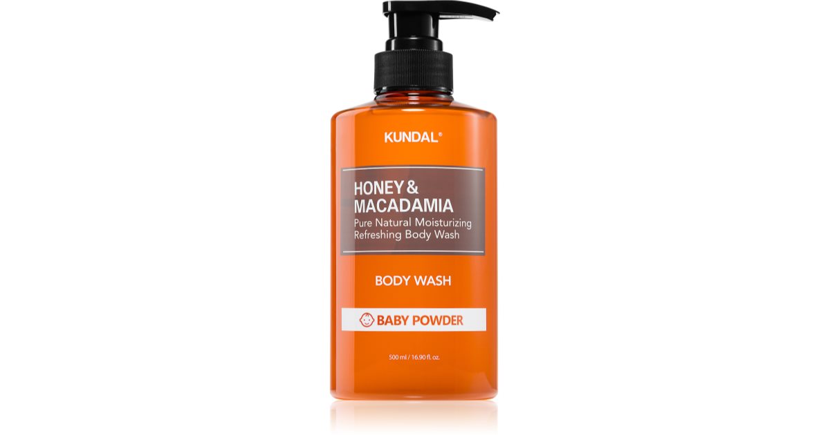 KUNDAL Honey & Macadamia Baby Powder gentle shower gel with ...