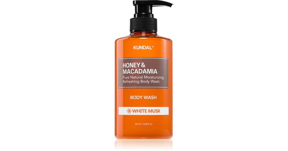 KUNDAL Honey & Macadamia White Musk delikatny żel pod prysznic o ...