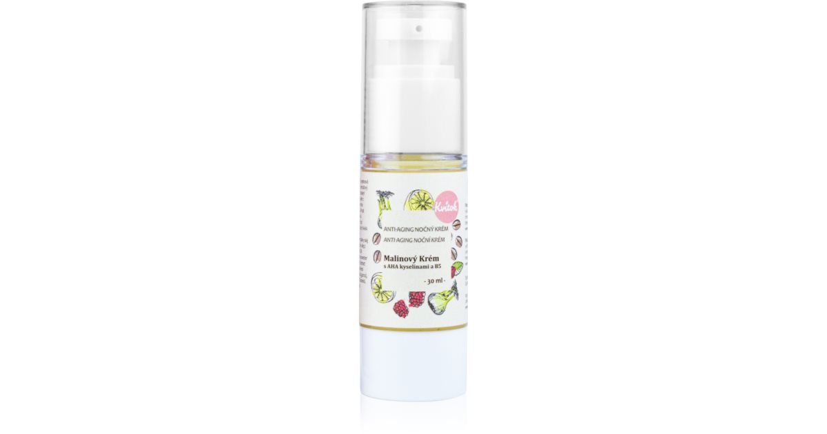 Kvitok Raspberry Cream with AH Acids night cream for mature skin ...