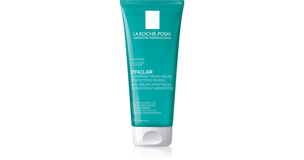 La Roche-Posay Effaclar cleansing gel scrub for oily and problem skin ...