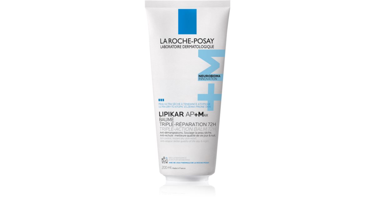 La Roche-Posay Lipikar AP+Max Balm crema corporal para pieles muy secas ...