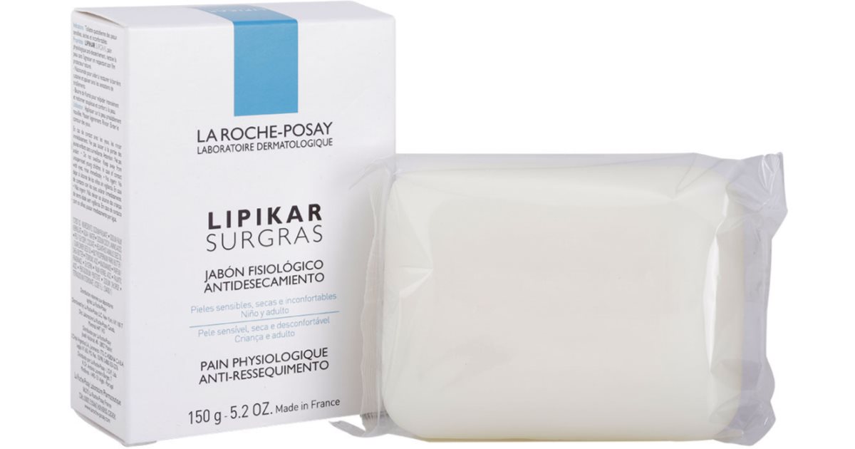 La Roche-Posay Lipikar Surgras savon pour peaux sèches à très sèches ...