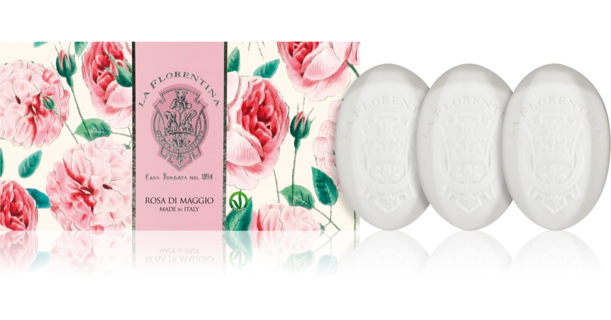 La Florentina Rose of May Hand Soap set of bar soaps | notino.co.uk