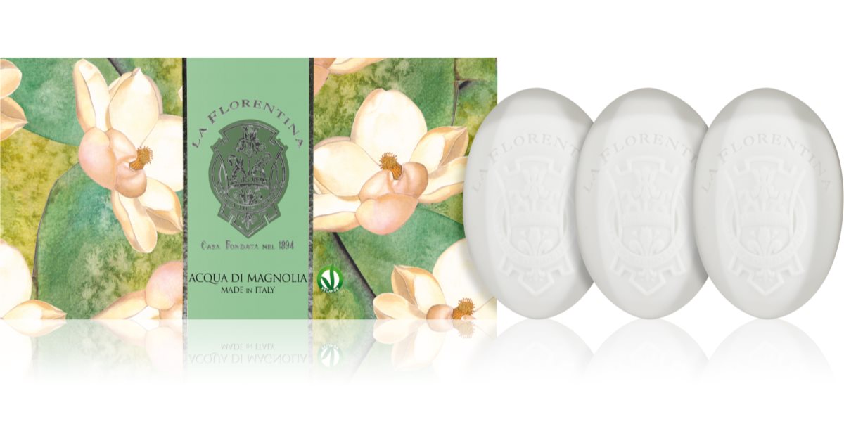 La Florentina Fresh Magnolia Hand Soap zestaw mydeł w kostce