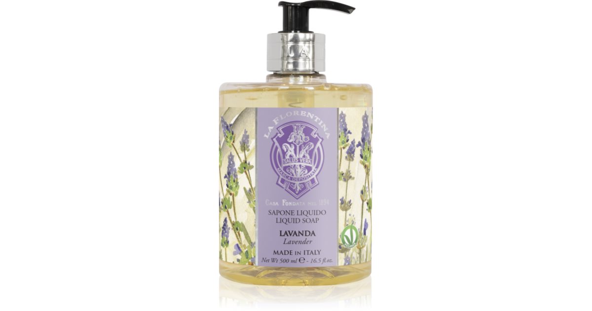 La Florentina Lavender Liquid Soap sapone liquido naturale mani con ...