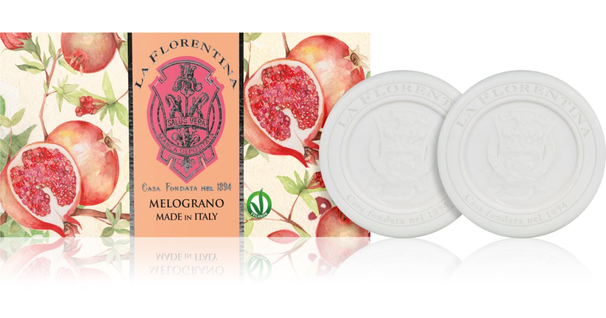 La Florentina Pomegranate Sculpted Soap natürliche feste Seife | notino.at