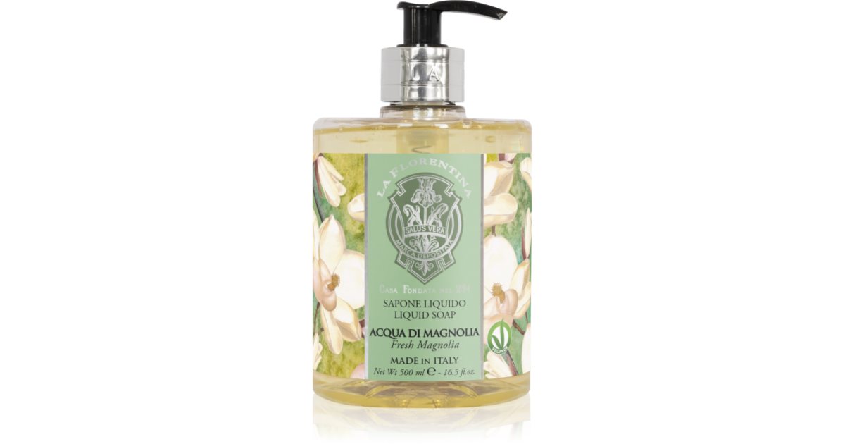 La Florentina Fresh Magnolia Liquid Soap Natural Liquid Hand Soap ...