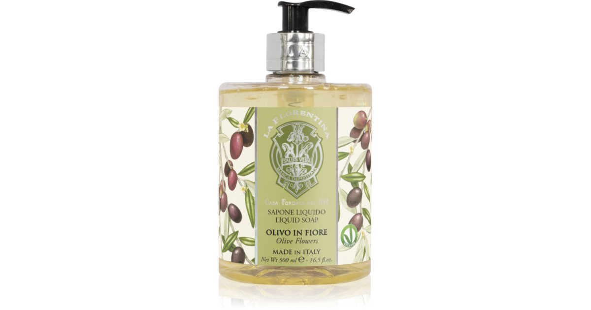 La Florentina Olive Flowers Liquid Soap Natural Liquid Hand Soap | notino.ie