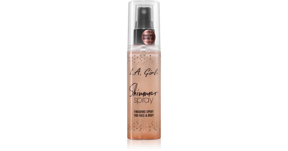 L.A. Girl Cosmetics Shimmer Spray spray fissante per il trucco per viso ...