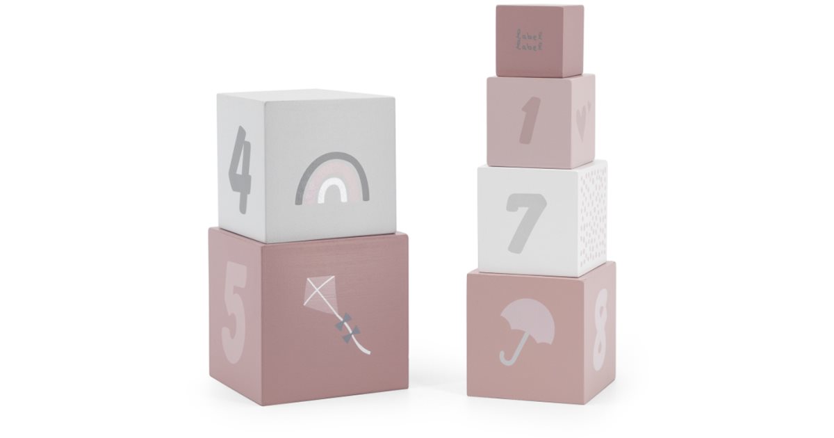 Label Label Stacking Blocks Numbers κύβοι από ξύλο | notino.gr