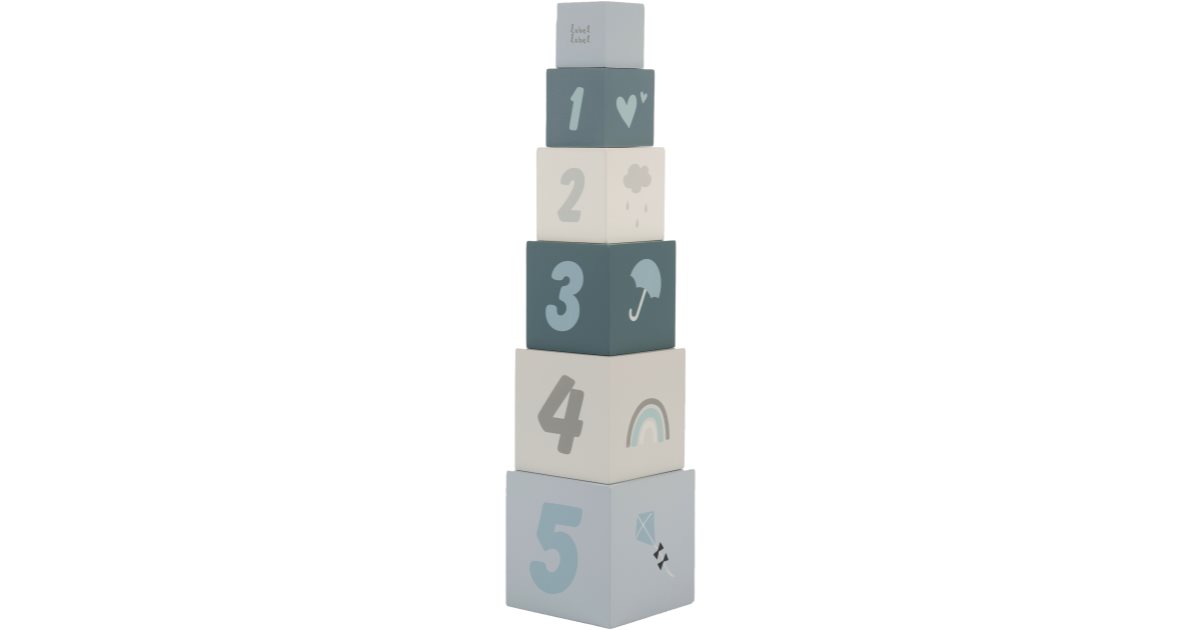 Label Label Stacking Blocks Numbers cubes wooden | notino.ie