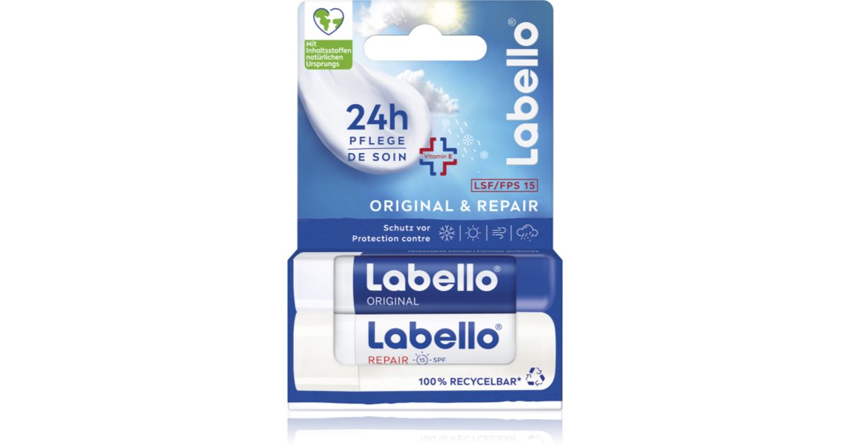 Labello Original & Repair restoring and hydrating lip balm | notino.co.uk