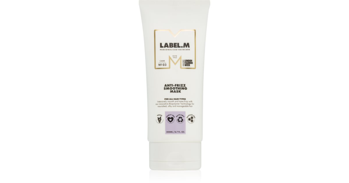 label.m Anti-Frizz Smooting Mask маска за коса против цъфтене | notino.bg