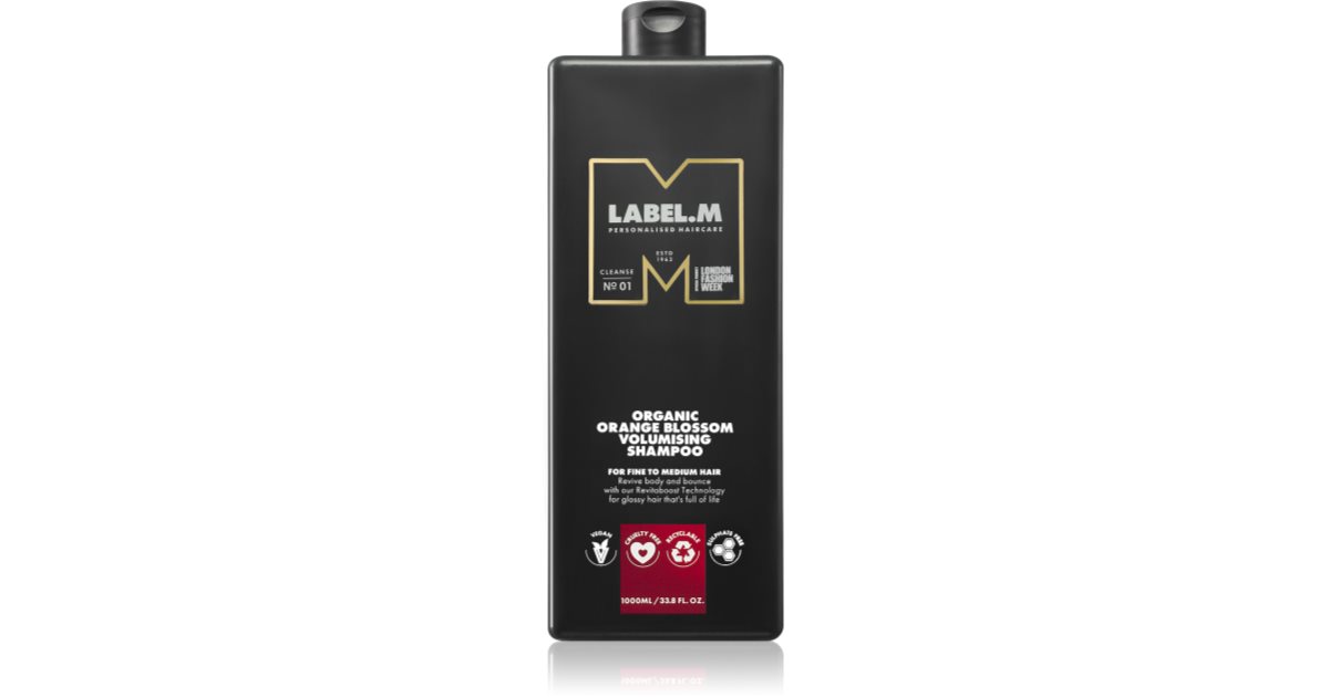 label.m Organic Orange Blossom Volumising Shampoo Naturshampoo für mehr ...